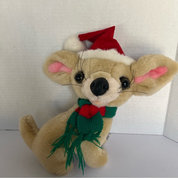 Toys | Goffa Inc Chihuahua Plush Dog Stuffed Animal 8 Christmas Hat ...